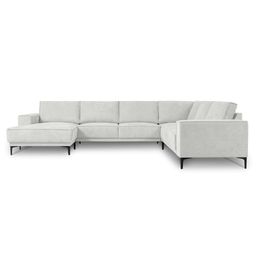 Wohnlandschaft OTTO HOME "OLAND U-Form, XXL, B: 342 cm, Skandi-Design", beige (sand), B:342cm H:85cm T:260cm, 100% Polyester, Sofas, Wohnlandschaft, Skandi-Design in Struktur, Flachgewebe, Luxus-Microfaser, Boucle