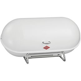 Brotkasten Wesco "Breadboy", wei&szlig;, B:44,3cm H:21cm L:23cm, Stahlblech, Lebensmittelaufbewahrungsbeh&auml;lter, Brotkasten, klapperfreier Schwenkdeckel / L&uuml;ftungsl&ouml;cher / Griff