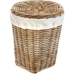 W&auml;schekorb Locker "Kubus", braun (braun, beige), B:40cm H:51cm T:40cm &Oslash;:40cm, W&auml;schesammler, W&auml;schekorb, Gr&ouml;&szlig;e S