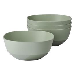 Schale Mepal "Schalen Silueta 750 ml 4er Set", gr&uuml;n (nordic sage), L:15,2cm, Sch&uuml;sseln, Schale