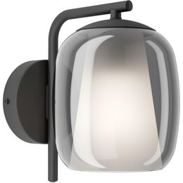 Eglo Wandleuchte "CIAMPINO Wandlampe - Stahl - E27 - 1X28W - IP20", schwarz, 1, H: 22cm, 1 Stk., Leuchten, Wandstrahler, Wandspot, Wohnzimmer, Flur, L15 x H22 x AL22 cm, Wandleuchte