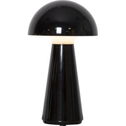 LED Tischleuchte "Tischlampe Mushroom", schwarz, B:16cm H:28cm L:16cm T:16cm &Oslash;:16cm, Parforce Traditional Hunting, Leuchten, LED Tischleuchte, Akku-Tischleuchte, 3-Stufen-Dimmung, Li-Ion-Akku