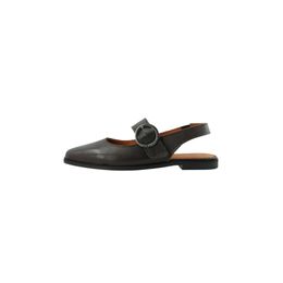 Ca'Shott Ballettschuh CA'SHOTT "Ca'Shott Ballerina shoe CASDIANA", Damen, Gr. 38, Normalschaft, schwarz braun, Obermaterial: 100% Leder, Schuhe