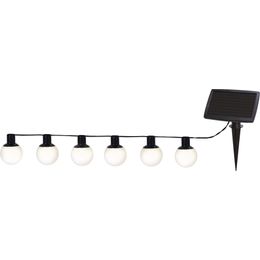 LED-Lichterkette "Globus", wei&szlig;, Dioden 6 Stk. Flammen 6 Stk., Kabell&auml;nge 2m x Gesamtl&auml;nge 5m, Parforce Traditional Hunting, Lichterketten, als Kette oder Erdspiesse, mit Wintersolarpanel, inkl. Akku, outdoor