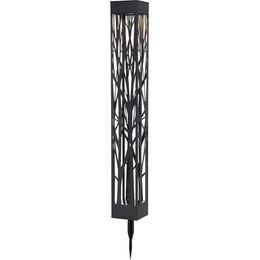 LED Solarleuchte "Solar-Wegleuchte Siranna", schwarz, B:9cm H:66cm L:9cm T:9cm &Oslash;:9cm, Parforce Traditional Hunting, Leuchten, dekoratives Metallgeh&auml;use, D&auml;mmerungssensor