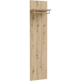 Garderobenpaneel FORTE "Baccio", braun (artisan eiche), B:45cm H:196,8cm T:25,5cm, Holzwerkstoff, Garderobenpaneele, Garderobenpaneel, Panell, Kleiderstange, Haken, Kleine Flure