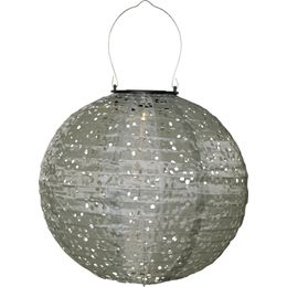 LED Solarleuchte "Solar Dekoration Festa", gr&uuml;n, B:25cm H:25cm L:25cm T:25cm &Oslash;:25cm, Parforce Traditional Hunting, Leuchten, Solar, D&auml;mmerungssensor, Lochmuster mit Schatteneffekt
