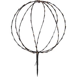 Dekolicht "Au&szlig;endekoration Sphere", schwarz, H:64cm &Oslash;:50cm, Parforce Traditional Hunting, Leuchten, abnehmbarer Erdspie&szlig;, Haken zum Aufh&auml;ngen, Batteriebetrieb, Timer