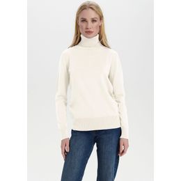 Rollkragenpullover Saint Tropez "J2046, MilaSZ Rollneck", Damen, Gr. S, blau (ice), Strick, Obermaterial: 80% Viskose, 20% Polyamid, unifarben, normal normal, Rundhals, Rippb&uuml;ndchen, Pullover Rollkragenpullover, Viskosemischung, Classic fit