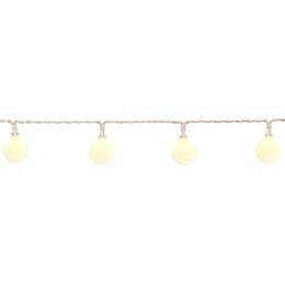 LED-Lichterkette "Globini", wei&szlig;, Dioden 20 Stk. Flammen 20 Stk., Kabell&auml;nge 2m x Gesamtl&auml;nge 4,75m, Parforce Traditional Hunting, Lichterketten, mit Wintersolarpanel, inkl. Akku, outdoor, Vierfarb-Karton