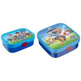 Lunchbox Mepal "Brotdosen-Set Campus (2025) 2er Set", blau (paw patrol pups), B:2cm H:2cm L:2cm, Kunststoff, Lebensmittelaufbewahrungsbeh&auml;lter, Lunchbox, Sp&uuml;lmaschinenfest