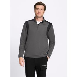 Sweatshirt Catamaran, Herren, Gr. 48/50, grau (schwarz), 97% Polyester, 3% Elasthan, unifarben, Sweatshirts Sweatshirt