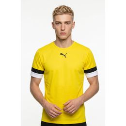 Fu&szlig;balltrikot Puma "TEAMRISE JERSEY", Herren, Gr. M, cyber gelb, Puma schwarz, Puma wei&szlig;, Netz, Obermaterial: 100% Polyester, unifarben, regular fit normal, Rundhals, Trikots Fu&szlig;balltrikot, Regular Fit, mit Rundhalsausschnitt, mit Mesh-Details an den &Auml;rmeln
