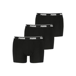 Boxershorts Puma "Boxershort Boxer 3P 3er Pack", Herren, Gr. L, schwarz, Obermaterial: 95% Baumwolle CO. 5% Elasthan EL., Unterhosen
