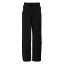 Stoffhose Pulz Jeans "Freizeithose PZLEONORA", Damen, Gr. 34, N-Gr, schwarz (schwarz beauty), Obermaterial: 65% Polyester PES. 32% Viskose CV. 3% Elasthan EL., Hosen Stoffhose