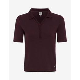 Brax Damen Polo Style CLEO S blackberry violet, dunkles lila, Gr. 32