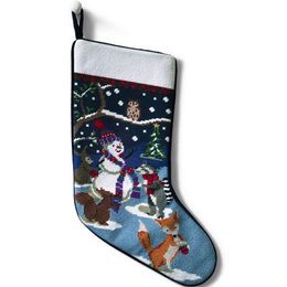 LANDS' END Gobelin-Weihnachtsstrumpf, Damen, size: regular, Sonstige, Baumwolle/Wolle, by Lands' End
