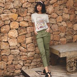LANDS' END 7/8-Cargohose aus Lyocell-Mischung Mid Waist, Damen,  Gr&uuml;n, Baumwolle/Lyocell (Viskose)/Baumwoll-Mischung, by Lands' End
