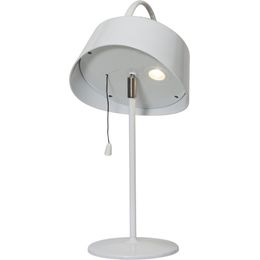 LED Solarleuchte "Solarlampe Cervia", wei&szlig;, B:17,5cm H:36cm L:17,5cm T:16cm, Parforce Traditional Hunting, Leuchten, Solar-Tischlampe, Lampenschirm verstellbar, D&auml;mmerungssensor