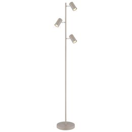 Globo LIGHTING Stehlampe "ROBBY", sandfarben, 3, &Oslash; 23cm H: 154cm, 1 Stk., Leuchten, Stehleuchte f&uuml;r Wohn- & Schlafzimmer modern, Stehlampe