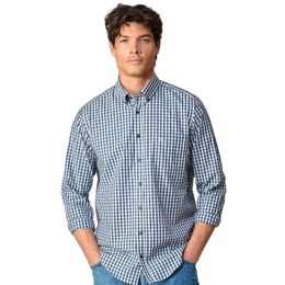Langarmhemd Casamoda "Casamoda Freizeithemd kariert", Herren, Gr. 3XL, Normalgr&ouml;&szlig;en, blau (hellblau), 100% Baumwolle, kariert, l&auml;ssig geschnitten, Hemden