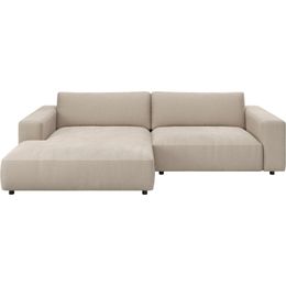 Ecksofa Musterring "MR LUCIA, Charakterstarker Lounge-Komfort von Musterring", sand, B:296cm H:81cm T:190cm, 94% Polyester, 6% Nylon, Sofas, Ecksofa, XXL-Longchair, erstklassige Kammerkissen & zeitloser Look