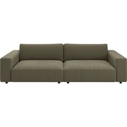 Big-Sofa Musterring "MR Lucia, puristischer Luxus von Musterring", oliv, B:292cm H:81cm T:124cm, 95% Polyester, 5% Nylon, Sofas, Big-Sofa, Erstklassige Kammerkissen, weiche Polsterung & zeitloser Look