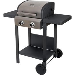 Unold Elektro Standgrill UNOLD "Barbecue Grillwagen Buddy", stahl, B:108,6cm H:107,8cm T:68,5cm, Kontaktgrill_Standgrill_Tischgrill_Teppanyakigrill, Grilltemperaturen von &uuml;ber 300 C, Inkl. wasserabweisender Schutzh&uuml;lle