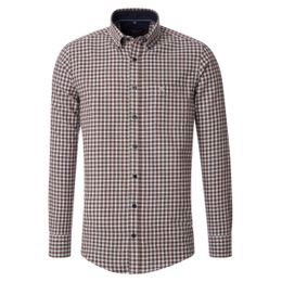 Langarmhemd Casamoda "Casamoda Freizeithemd kariert", Herren, Gr. 6XL, Normalgr&ouml;&szlig;en, rot, 100% Baumwolle, kariert, l&auml;ssig geschnitten, Hemden