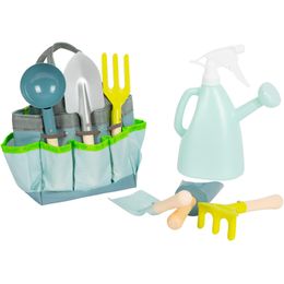 Kinder-Gartenset Small Foot "Gartentasche mit Gartenwerkzeug", bunt, Spielwerkzeug, KinderB:27cm H:15cm L:10cm, B:27cm H:15cm L:10cm