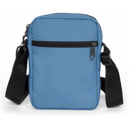 Schultertasche Eastpak "THE ONE Aviator Blue", Damen, Gr. B/H/T: 21cm x 16cm x 5,5cm, azur, Textil, unifarben, Taschen Schultertasche, enth&auml;lt recyceltes Material (Global Recycled Standard)
