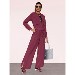 CR&Eacute;ATION L Jackenblazer CREATION L "Modal-Mix-Blouson", Damen, Gr. 44, bordeaux, 90% Modal, 10% Polyester, Blazer