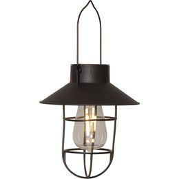 LED Solarleuchte "Solar Dekoration Cage", schwarz, B:18cm H:21cm L:18cm T:18cm &Oslash;:18cm, Parforce Traditional Hunting, Leuchten, H&auml;ngende Solar-Laterne