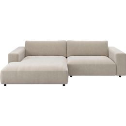 Ecksofa Musterring "MR LUCIA, Charakterstarker Lounge-Komfort von Musterring", taupe, B:296cm H:81cm T:190cm, 100% Polyester, Sofas, Ecksofa, XXL-Longchair, erstklassige Kammerkissen & zeitloser Look