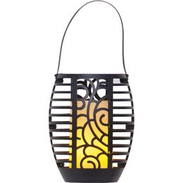 LED Solarleuchte "Solar-Fackel", schwarz, B:9,5cm H:42cm L:9,5cm T:9,5cm &Oslash;:9,5cm, Parforce Traditional Hunting, Leuchten, 3-in-1-Nutzung, Flammen-Effekt, D&auml;mmerungssensor