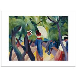 Wandbild Artland "Promenade. 1913", farbe bild(er): bunt, B:40cm H:30cm, Aluminium, Bilder, als Alubild, Leinwandbild, Poster, Wandaufkleber in verschied. Gr&ouml;&szlig;en