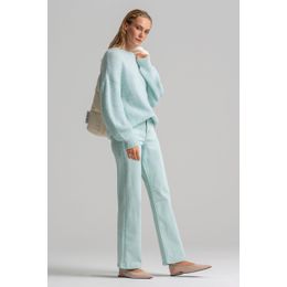 Regular-fit-Jeans SENSES.THE LABEL, Damen, Gr. 29, blau (crystal aqua), Denim/Jeans, Material: 98% Baumwolle, 2% Elasthan, unifarben, regular fit, Jeans, mit Leistentaschen vorne