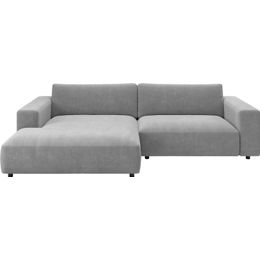 Ecksofa Musterring "MR LUCIA, Charakterstarker Lounge-Komfort von Musterring", platin, B:296cm H:81cm T:190cm, 100% Polyester, Sofas, Ecksofa, XXL-Longchair, erstklassige Kammerkissen & zeitloser Look