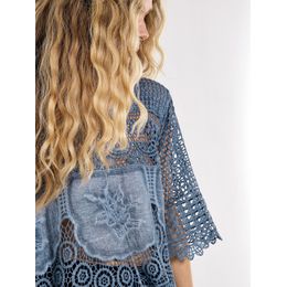 Blusentop Apricot "Bluse", Damen, Gr. S/M (36/38), blau, Obermaterial: 100% Baumwolle CO., Blusen Blusentop
