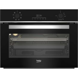 Beko Einbaubackofen "BBCM13300X", Energieeffizienz: A (A+++-D), schwarz, B:59,4cm H:45,5cm T:56,7cm, Back&ouml;fen, SteamShine &ndash; Die Dampfreinigung des Backofens, Einbaubackofen