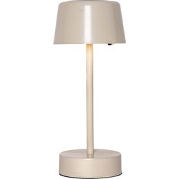 LED Solarleuchte "Solarlampe Solei", beige, B:12cm H:26,5cm L:12cm T:12cm &Oslash;:12cm, Parforce Traditional Hunting, Leuchten, Solar- und USB-Ladung, D&auml;mmerungssensor, 12 Lichtpunkte
