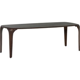 Esstisch Woood "Fiore mit Massivmangoholz und organischem Form B 190 x T 95 x H 76 cm", braun (dunkelbraun), B:230cm H:76cm T:95cm, Tische, Esstisch, Tragkraft 60&ndash;80 kg, einfach zu montieren, sichtbare Maserung