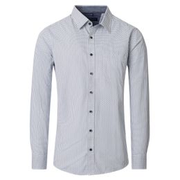 Langarmhemd Casamoda "Casamoda Freizeithemd Print", Herren, Gr. XL, Normalgr&ouml;&szlig;en, gr&uuml;n, 100% Baumwolle, bedruckt, comfort fit, Hemden