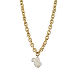 Collier ISABELLA FORD "FN002G", gold, Halsketten, Damen, 44cm, Edelstahl, L: 44, Collier