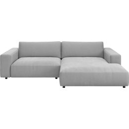 Ecksofa Musterring "MR LUCIA, Charakterstarker Lounge-Komfort von Musterring", grau, B:296cm H:81cm T:190cm, 94% Polyester, 6% Nylon, Sofas, Ecksofa, XXL-Longchair, erstklassige Kammerkissen & zeitloser Look