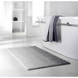 Badematte Dyckhoff "Colori 09285" Gr. 1, grau, H:14mm, Bio-Baumwolle, Badematten, Badematte