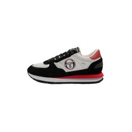 Sneaker Sergio Tacchini "VENEZIA Herren", Herren, Gr. 43, Normalschaft, rot (schwarz, wei&szlig;, rot), Leder, Polyurethan, Textil, Schuhe Sneaker, Sneaker Herren, Sneakers, Sportschuhe, Laufschuhe Retro, Outdoor, Sale