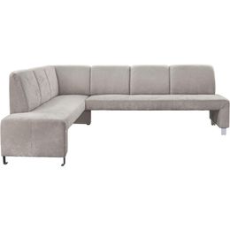 Eckbank exxpo - SOFA FASHION "Intenso, modern, 263/198 cm (B/T)", sand, B:263cm H:92cm T:198cm, Zusammensetzung: PES 95%, NY 5%, Sitzb&auml;nke, Eckbank, hohe Bodenfreiheit, frei im Raum stellbar, hoher Sitzkomfort