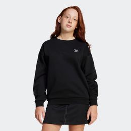 Sweatshirt adidas originals "BOYFRIEND MIT RUNDHALSAUSSCHNITT", M&auml;dchen, Gr. 140, schwarz, Obermaterial: 70% Baumwolle, 30% Polyester, Rundhals, angesetztes B&uuml;ndchen, Sweatshirts Sweatshirt