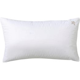 Centa Star Federkissen CENTA-STAR "Kopfkissen Classik medium", wei&szlig;, B:40cm L:80cm, Bezug: 100% Baumwolle. F&uuml;llung: 70% Federn, 30% Daunen, Kopfkissen